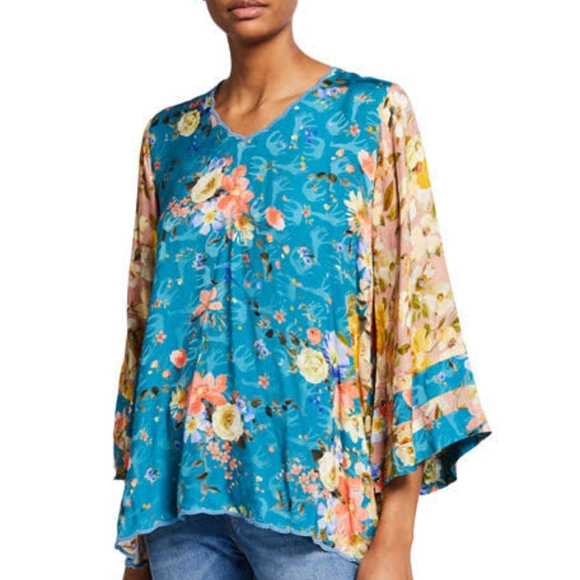 Johnny Was | Tops | Johnny Was Ilene Kimono Sleeve Blouse Top Medium ...
